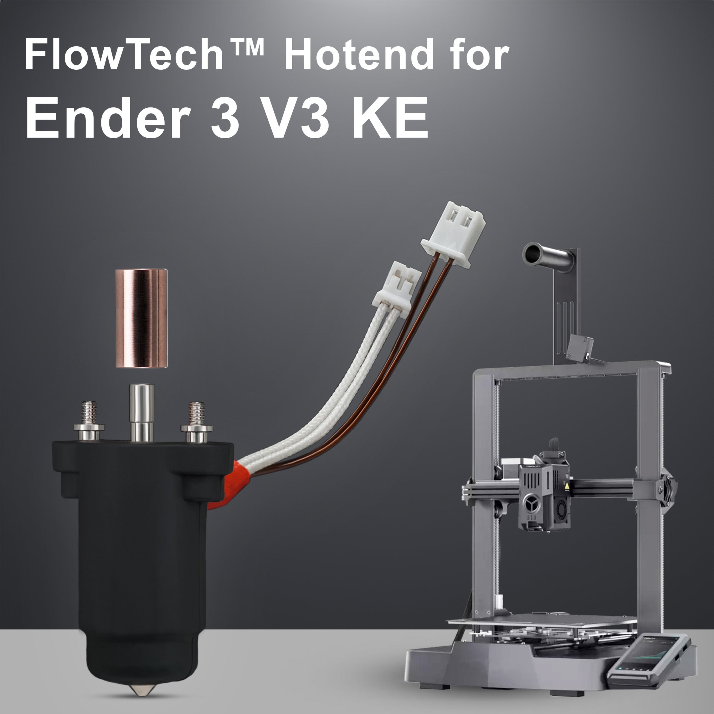FlowTech™ Hotend for Creality Ender 3 V3 KE — Microswiss