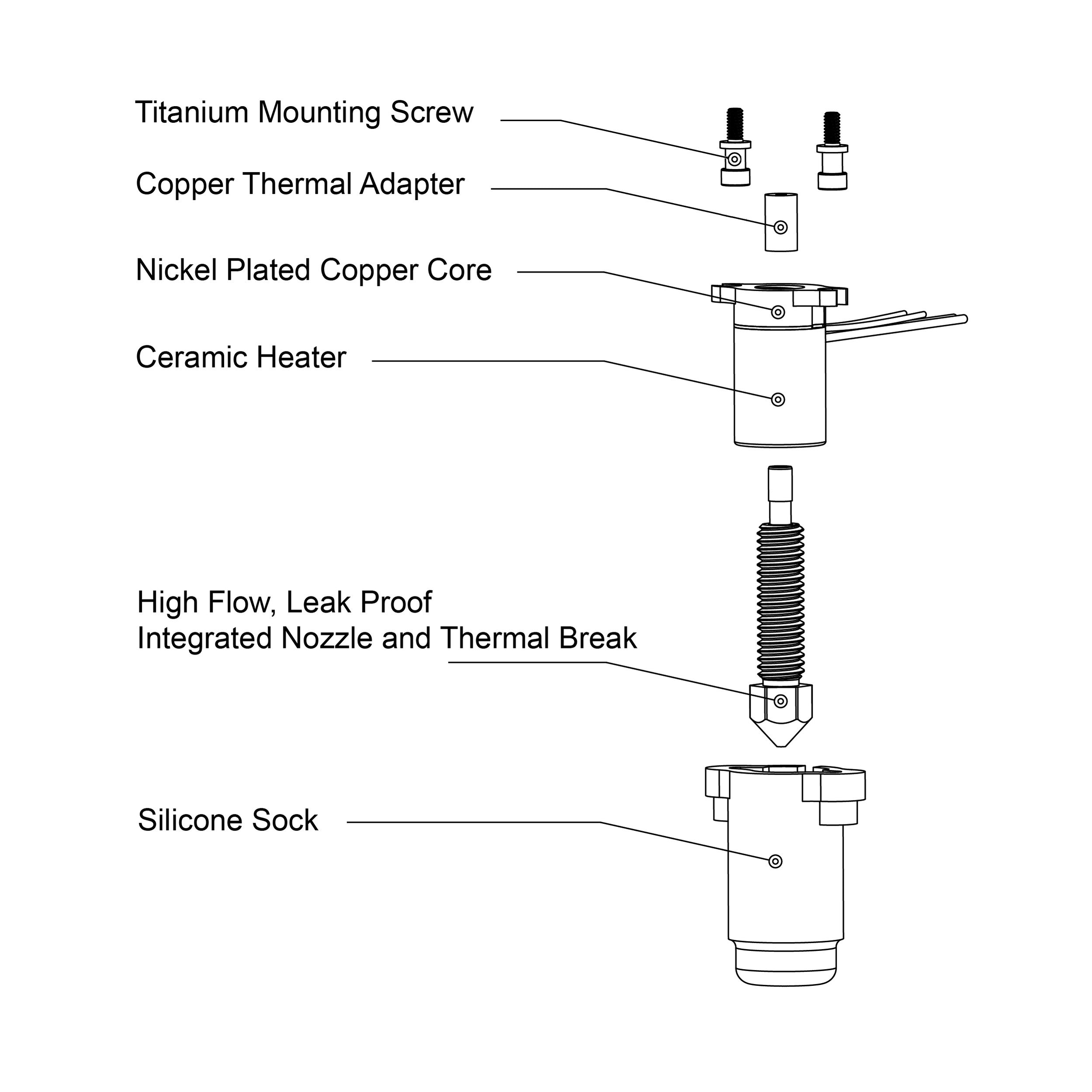 FlowTech™ Hotend for Creality CR-10 SE — Microswiss