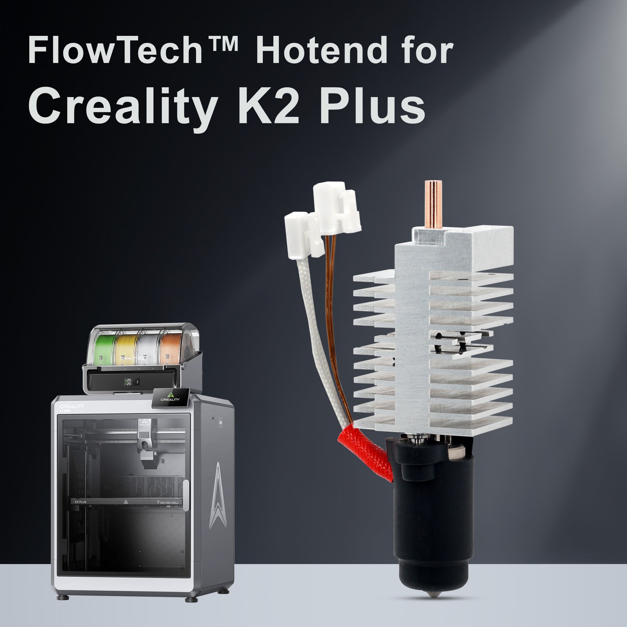 FlowTech™ Hotend for Creality K2 / K2 Plus — Microswiss