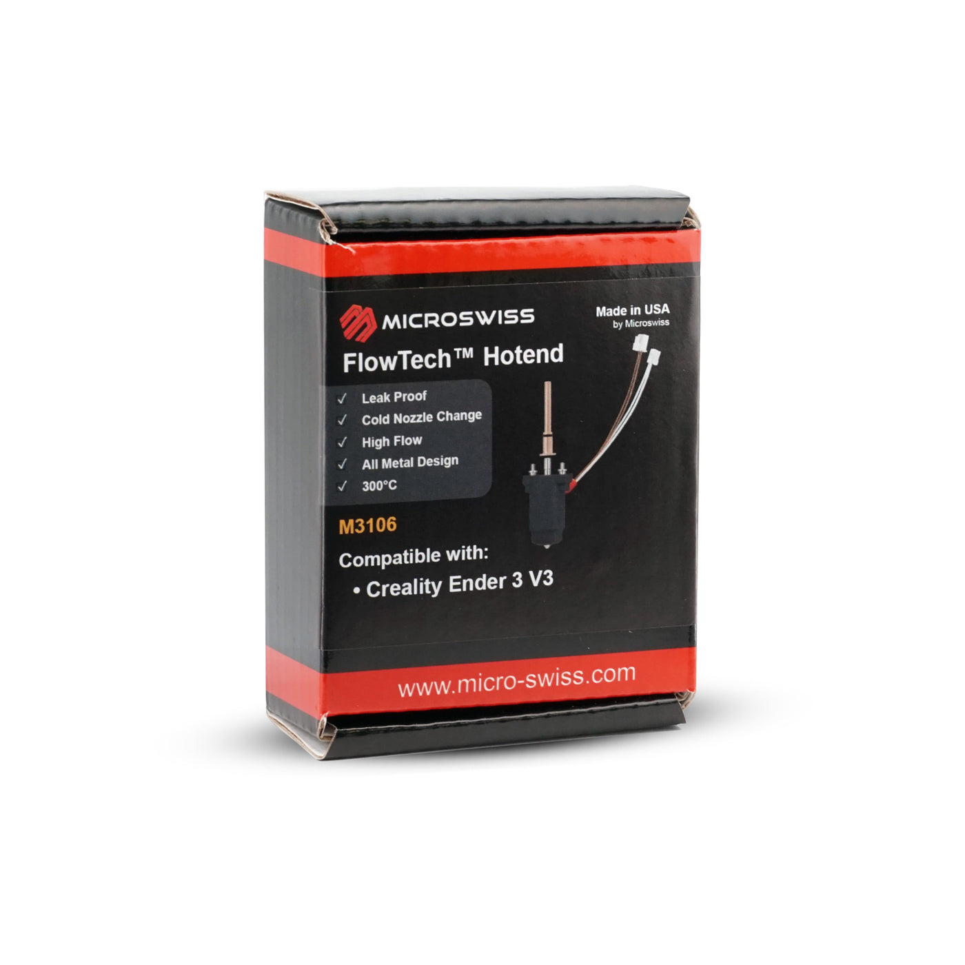 FlowTech™ Hotend for Creality Ender 3 V3 / Ender 3 V3 Plus — Microswiss