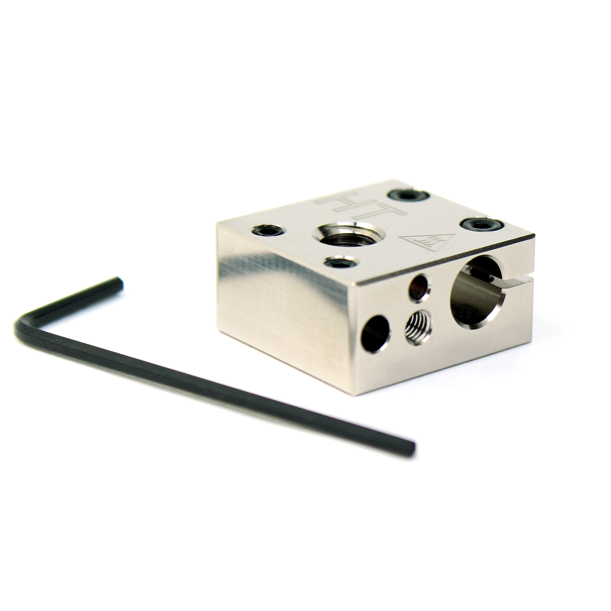 Micro Swiss Plated Copper High Temperature MK8 Style Heater Block Upgr ...